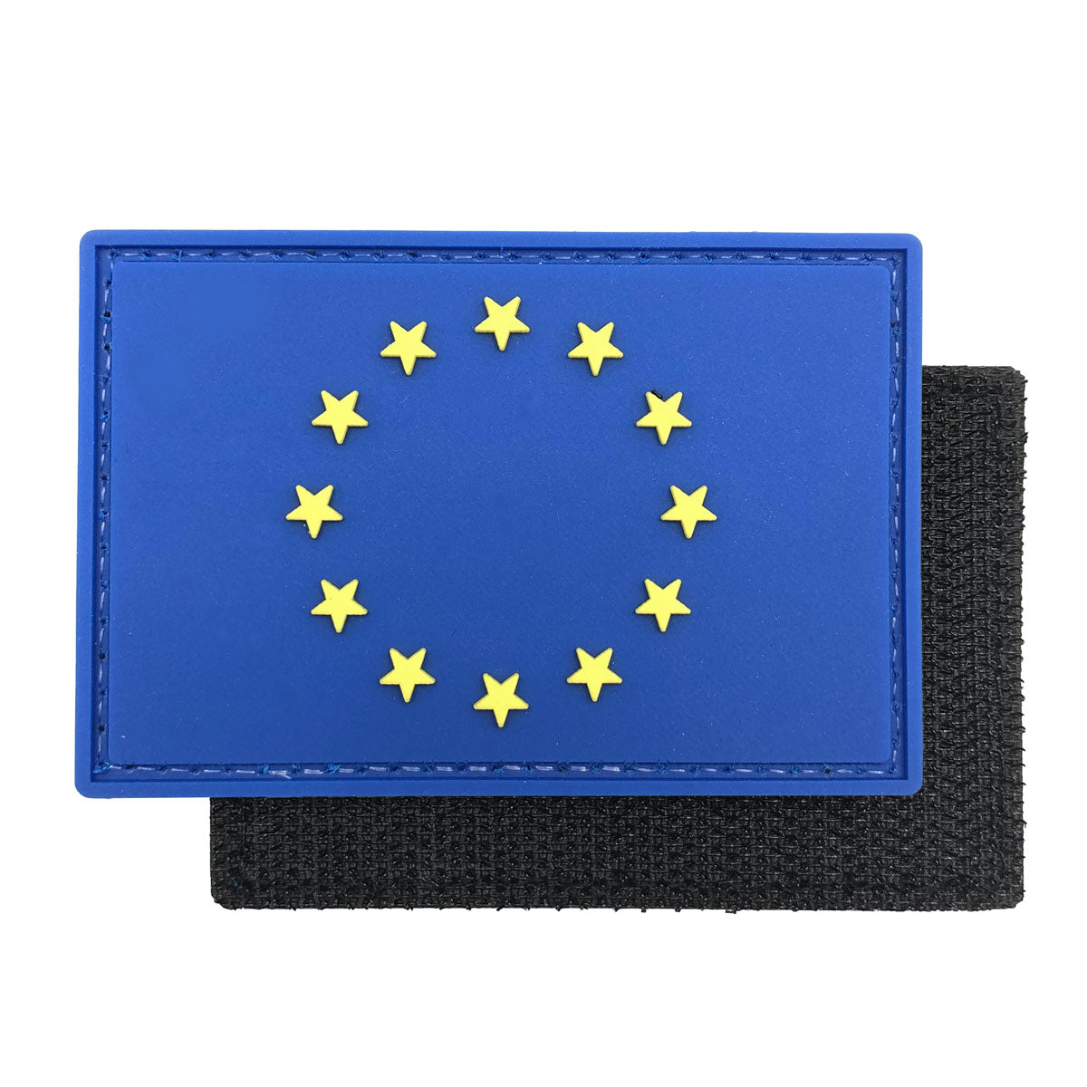 European Union Flag Military Tactical Morale Patches PVC Patch with Ho ...