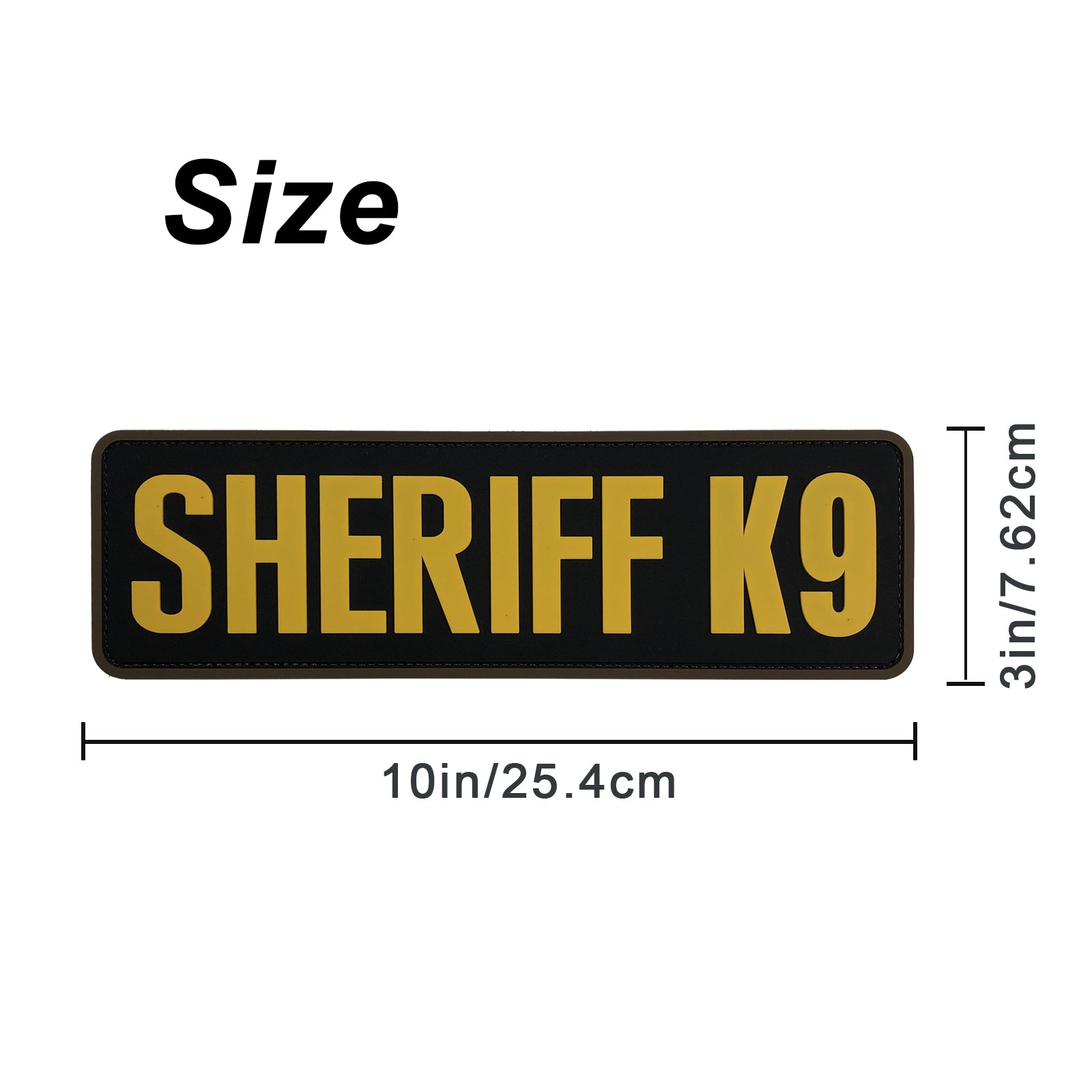 uuKen Large 10x3 inches Deputy County Sheriff K9 Unit PVC Morale Patch