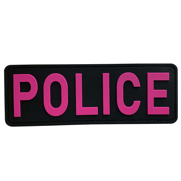 uuKen 8.5x3 inches Large PVC Police Patch 3x8.5 inch Hook Fastener Bac