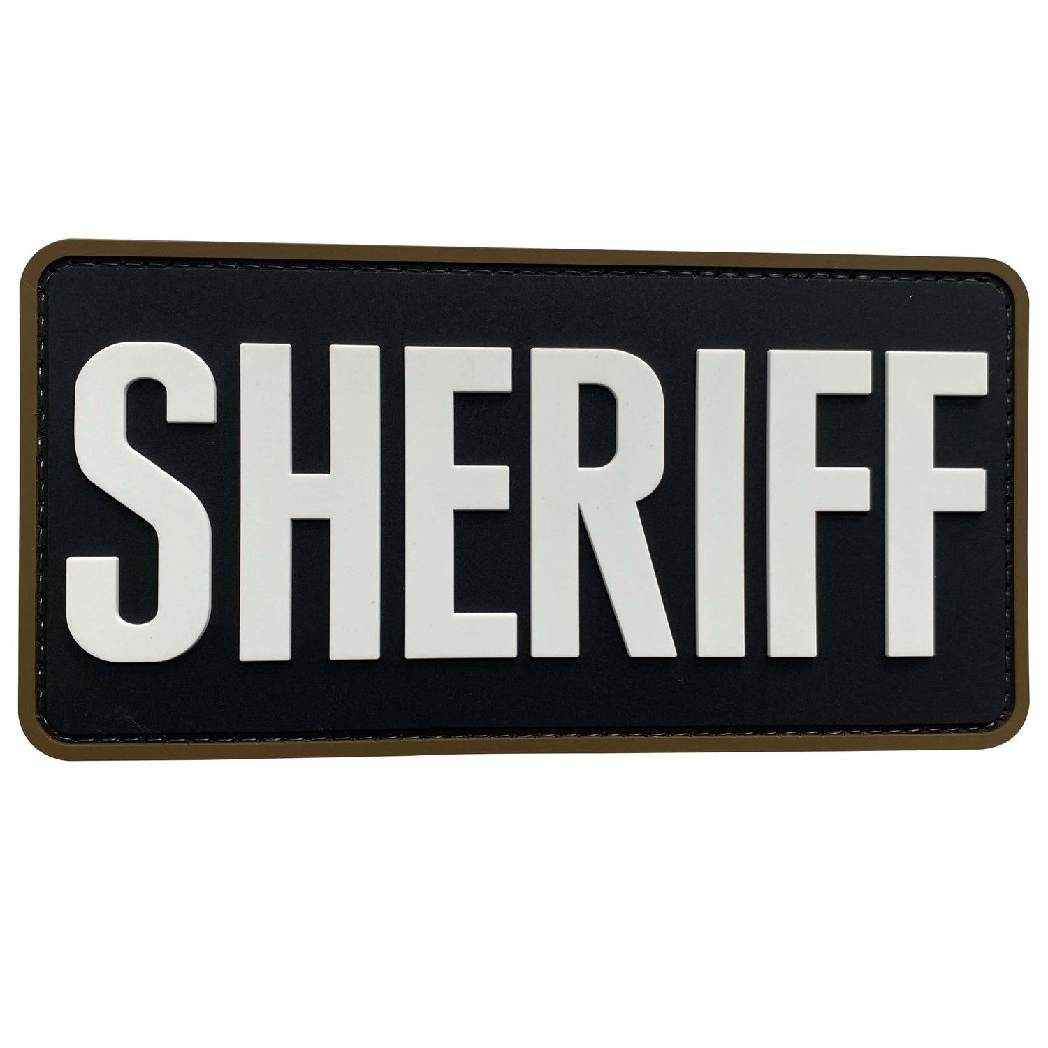 uuKen 6x3 inches Big PVC Rubber Sheriff Department Police Patch 3x6 in