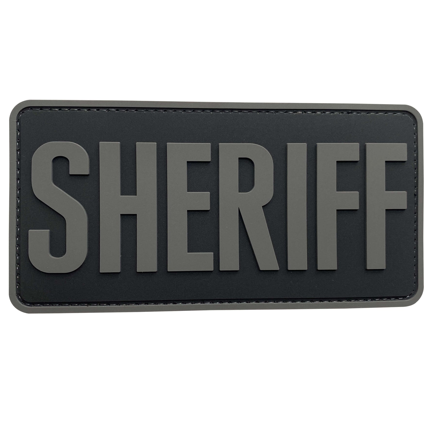 uuKen 6x3 inches Big PVC Rubber Sheriff Department Police Patch 3x6 in