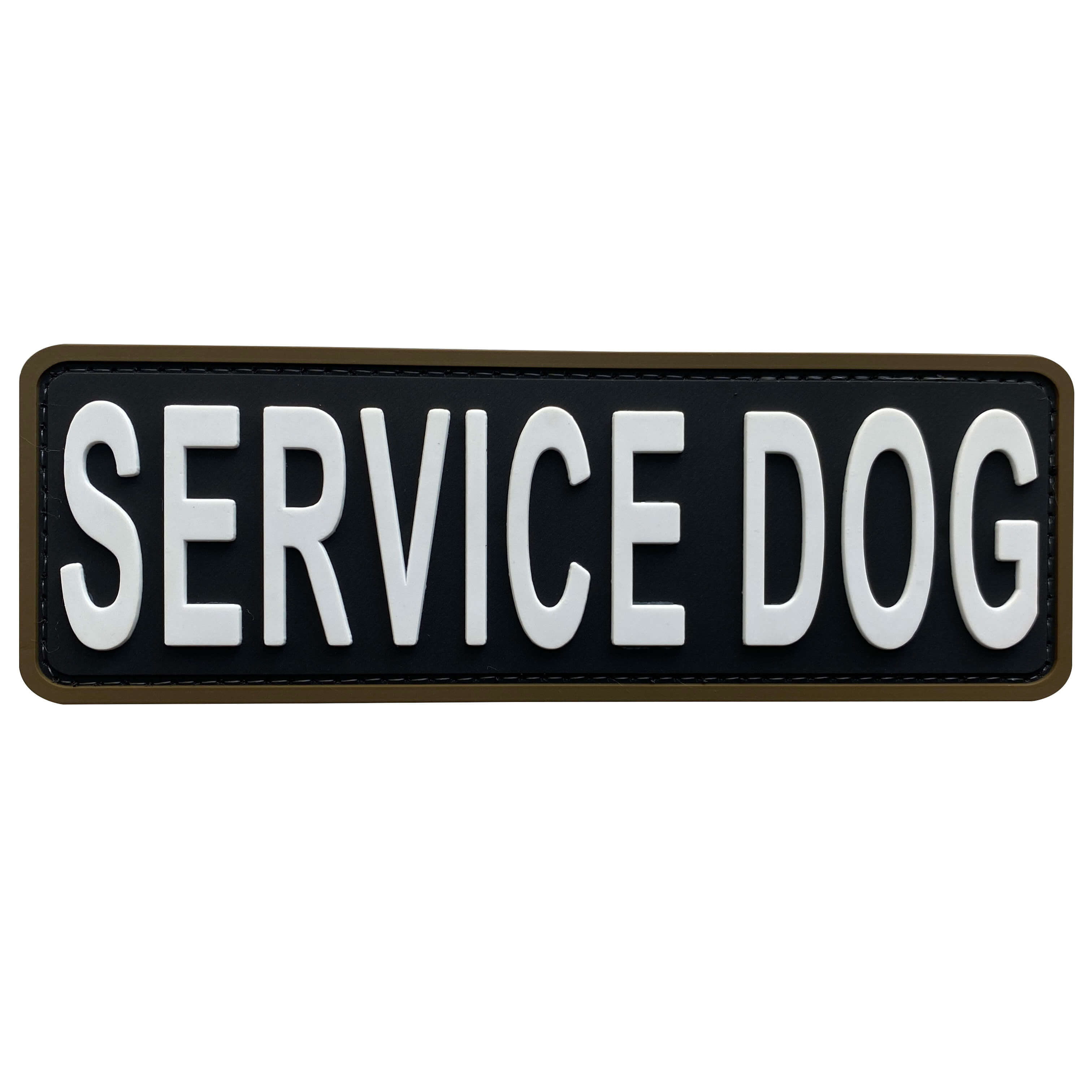 uuKen PVC Rubber PTSD Military Tactical K9 Service Dog Morale Patch 6x