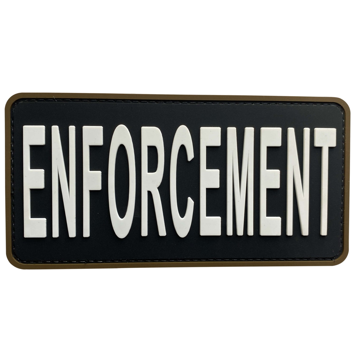 uuKen Big PVC Rubber Law Enforcement Patch Hook Fastener Back for Tact