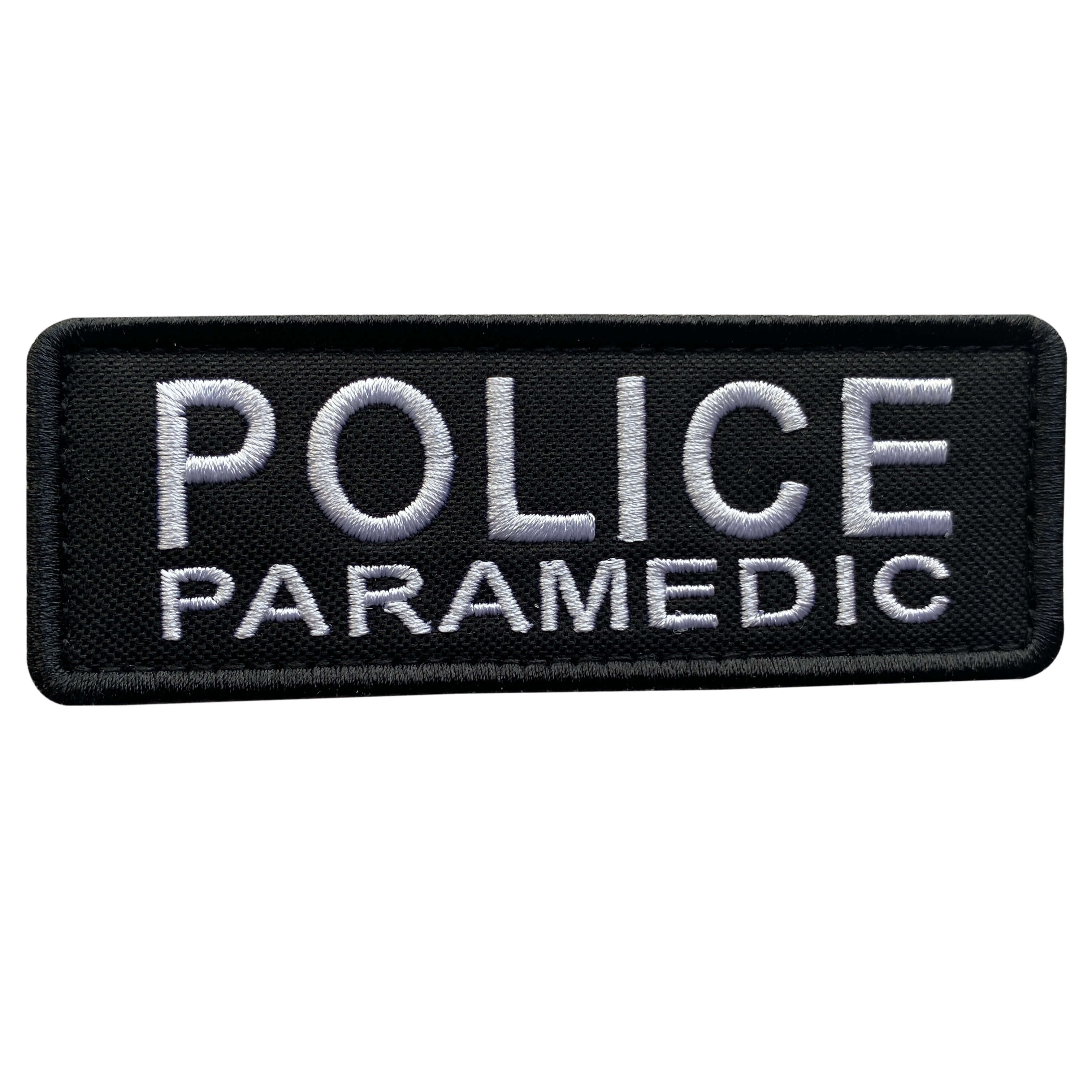 uuKen 4x1.4 inches Small EMS EMT Police Paramedic Patch with Hook Fast